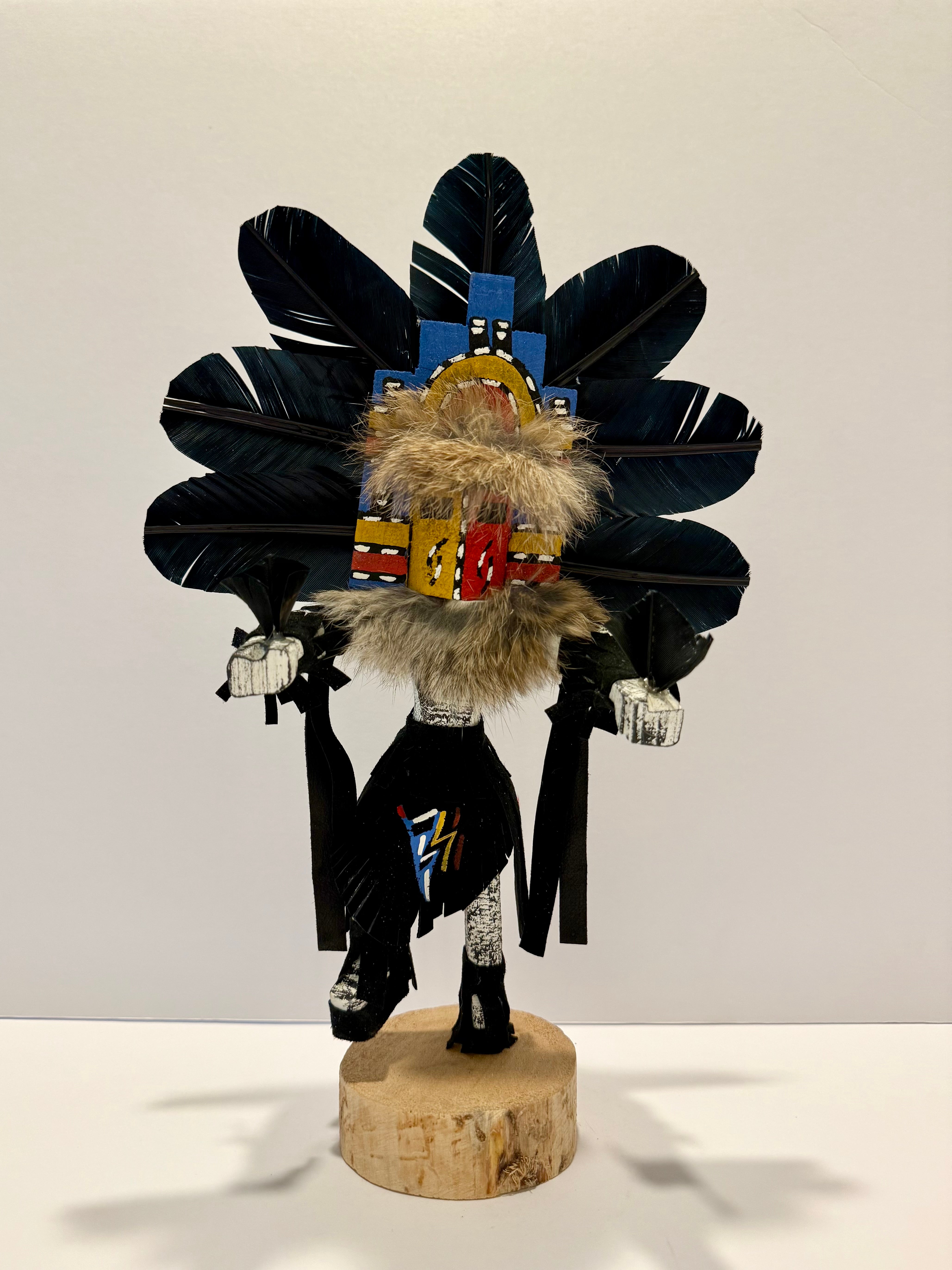 Navajo Hemis Kachina Doll – Native American Handmade Art – Black | 13 ...