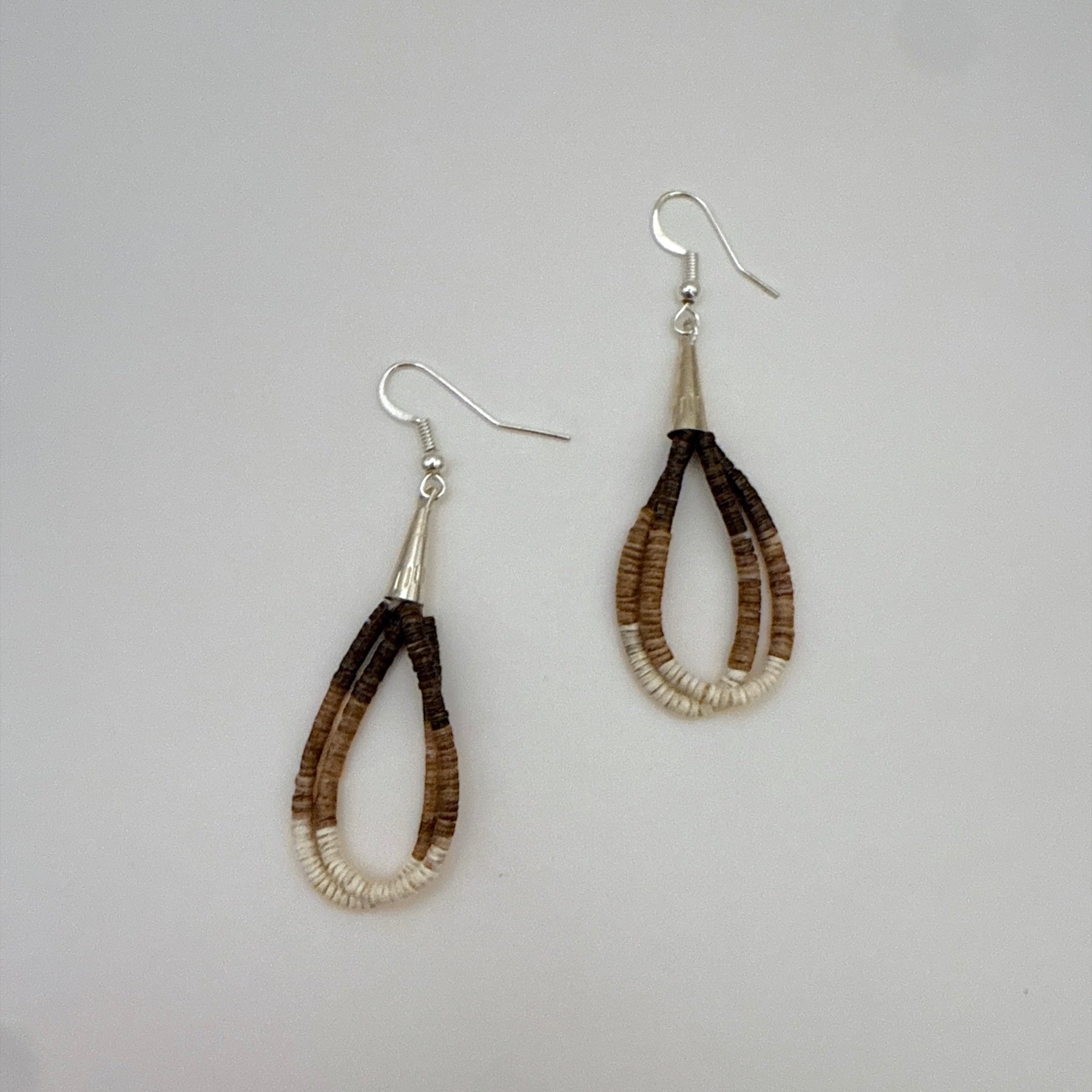 Native American Santo Domingo Two Strand Shell Heishi Earrings ...